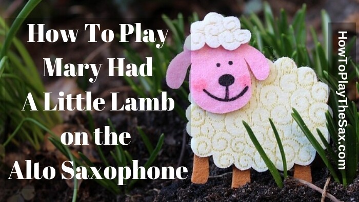 Mary Had A Little Lamb On Alto Sax